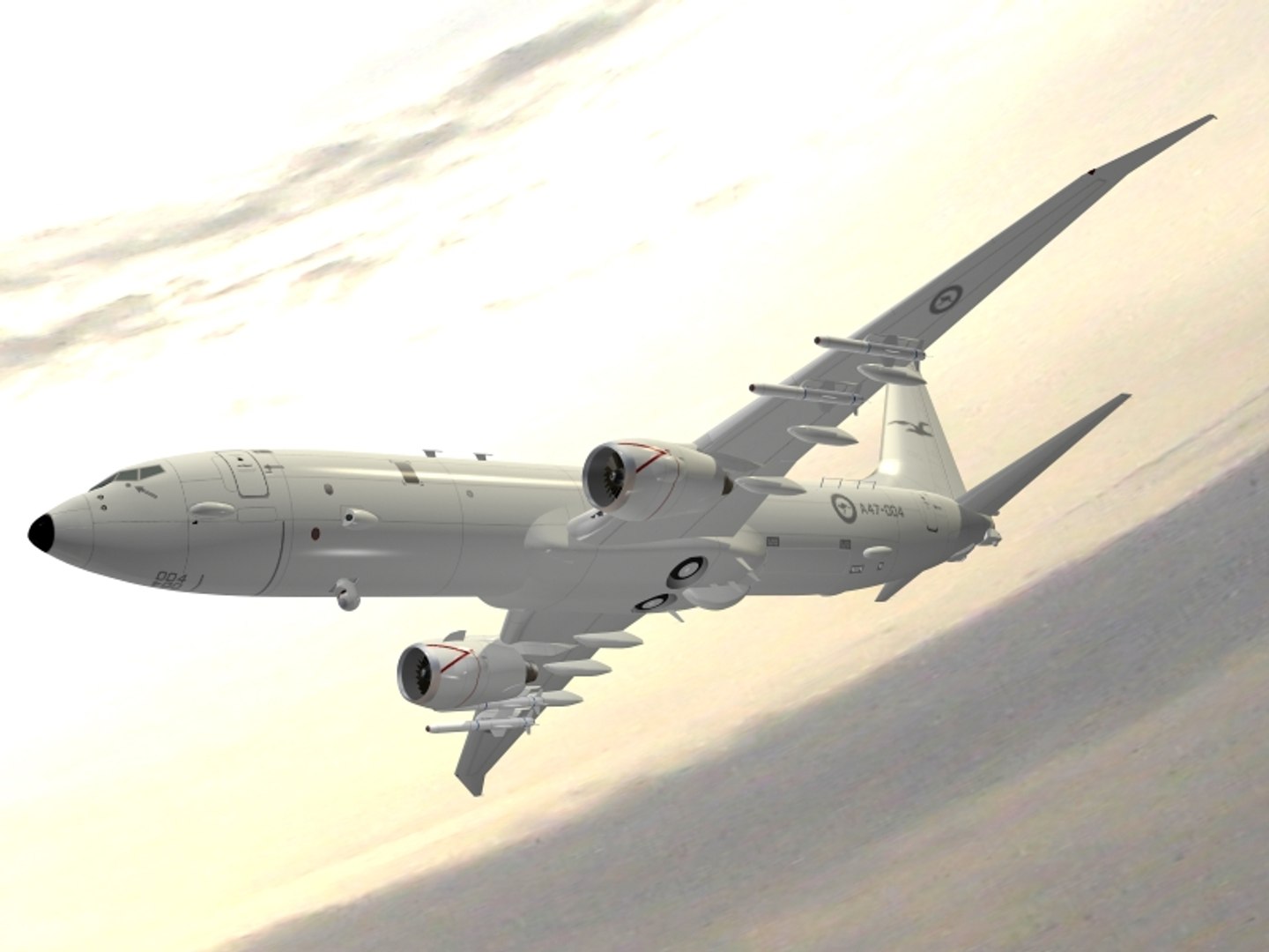 3D Model P-8A Poseidon Royal Australian Air Force - RAAF - TurboSquid ...