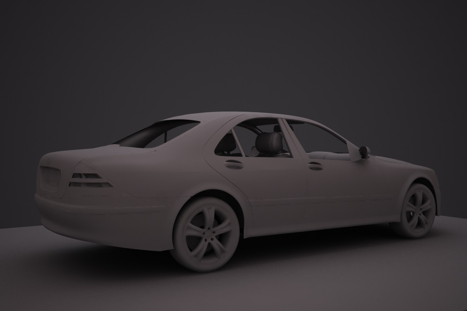 mercedes benz s class 3d model