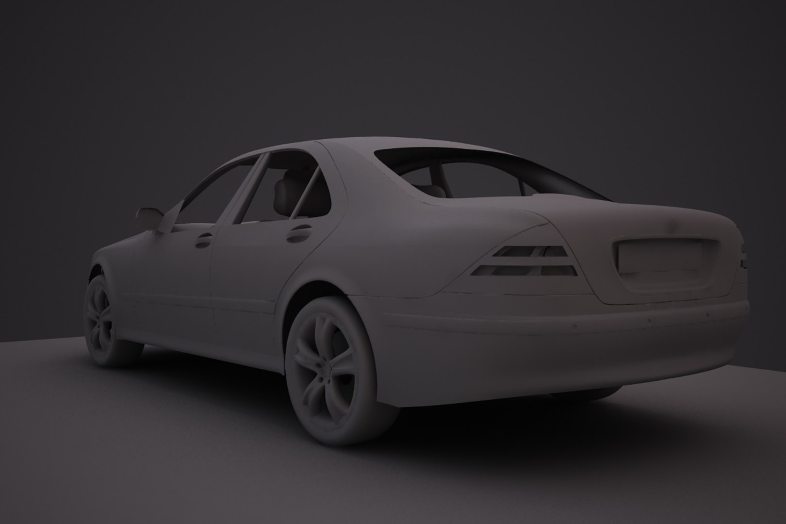 mercedes benz s class 3d model