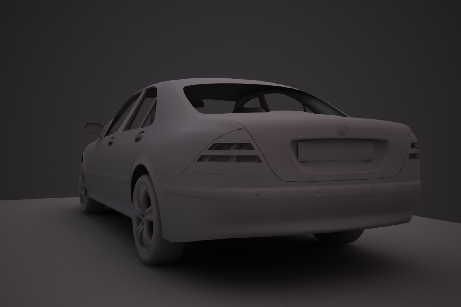 mercedes benz s class 3d model