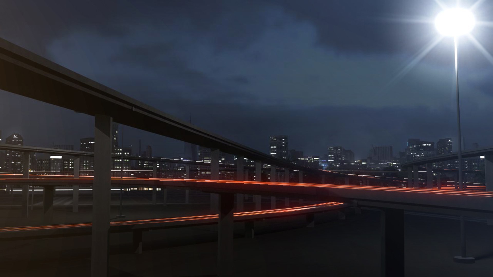 3D Freeway City Environment Road - TurboSquid 1339705
