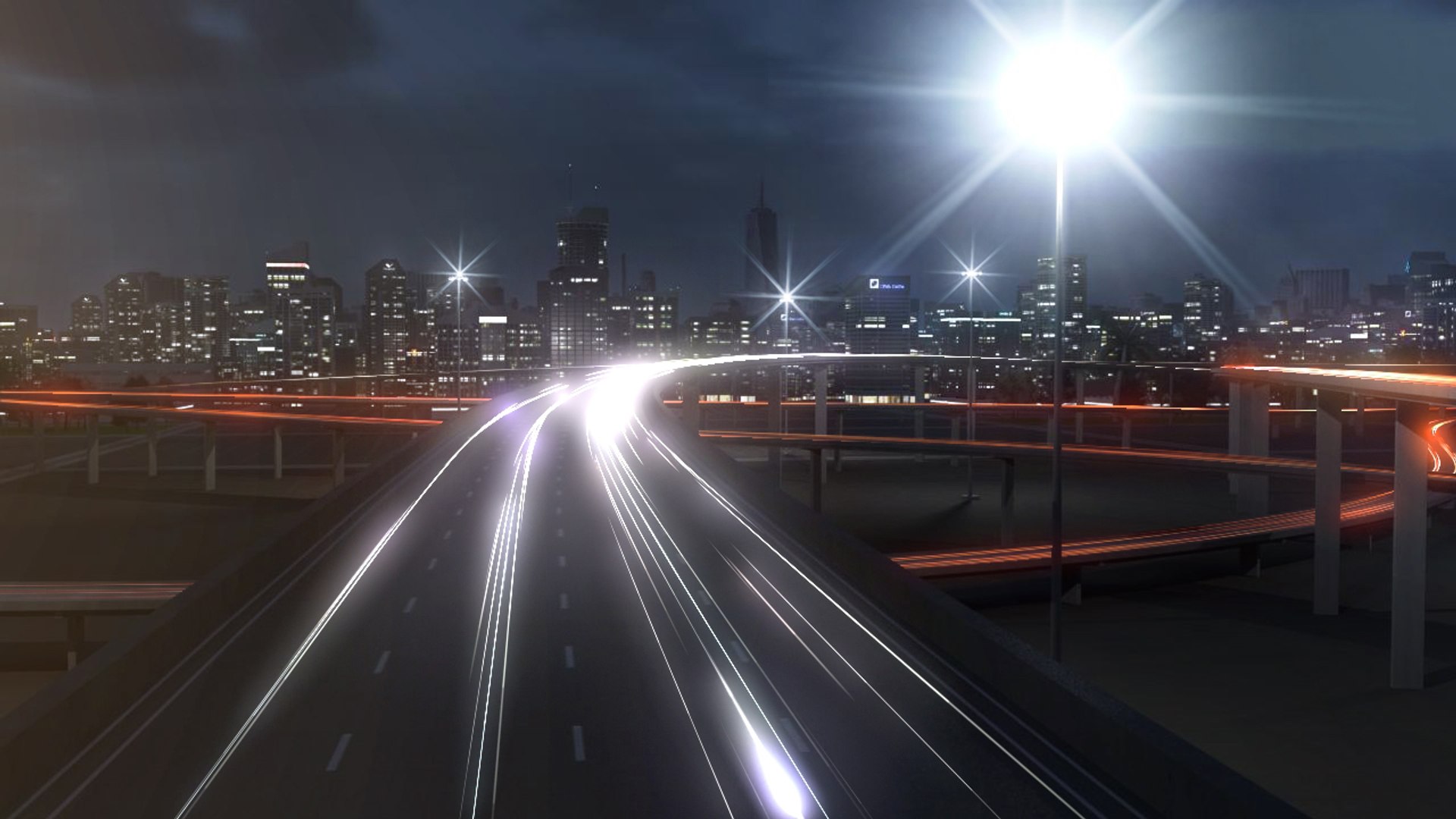 3D Freeway City Environment Road - TurboSquid 1339705
