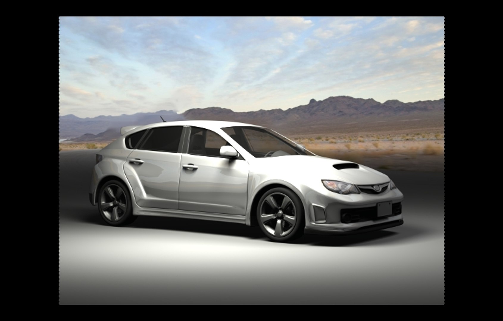 3d Model Of Subaru Impreza