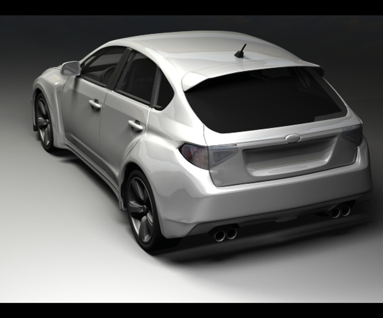 3d Model Of Subaru Impreza