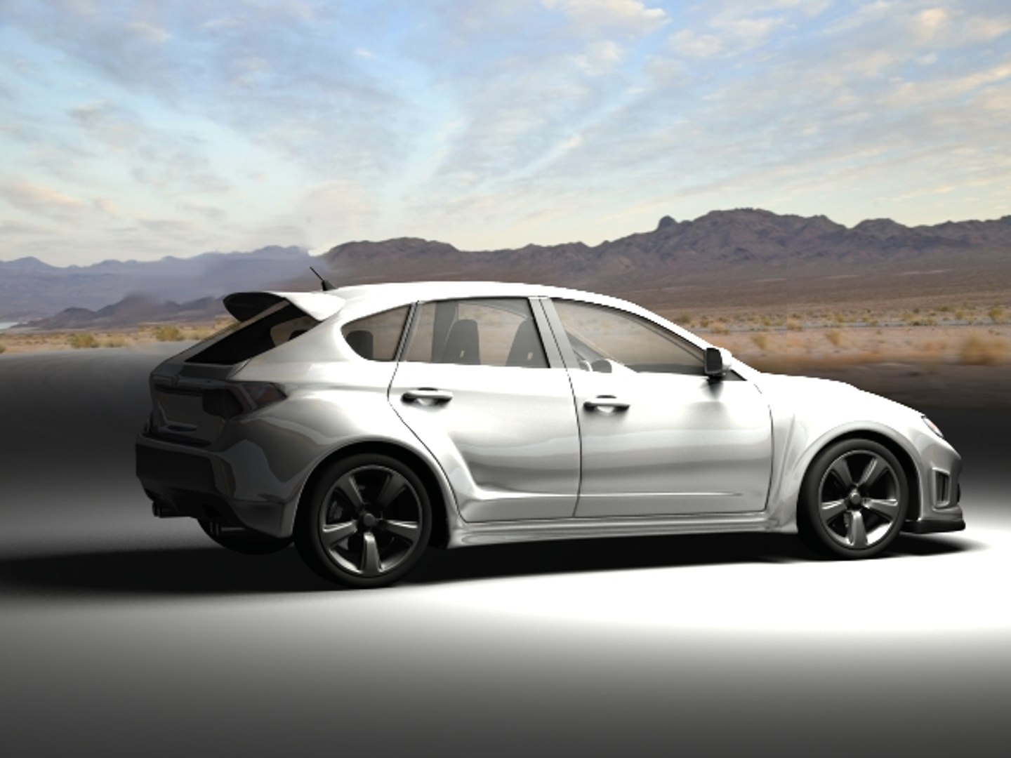 3d Model Of Subaru Impreza
