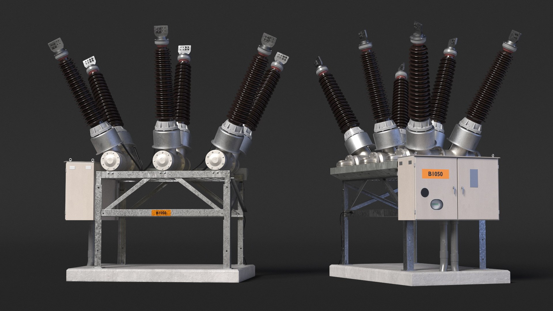 3D High Voltage Circuit Breaker Model - TurboSquid 2341230
