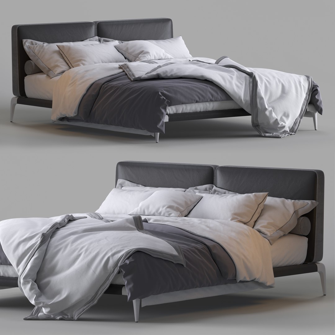Poliform Bed Park Uno 3D Model - TurboSquid 1565079