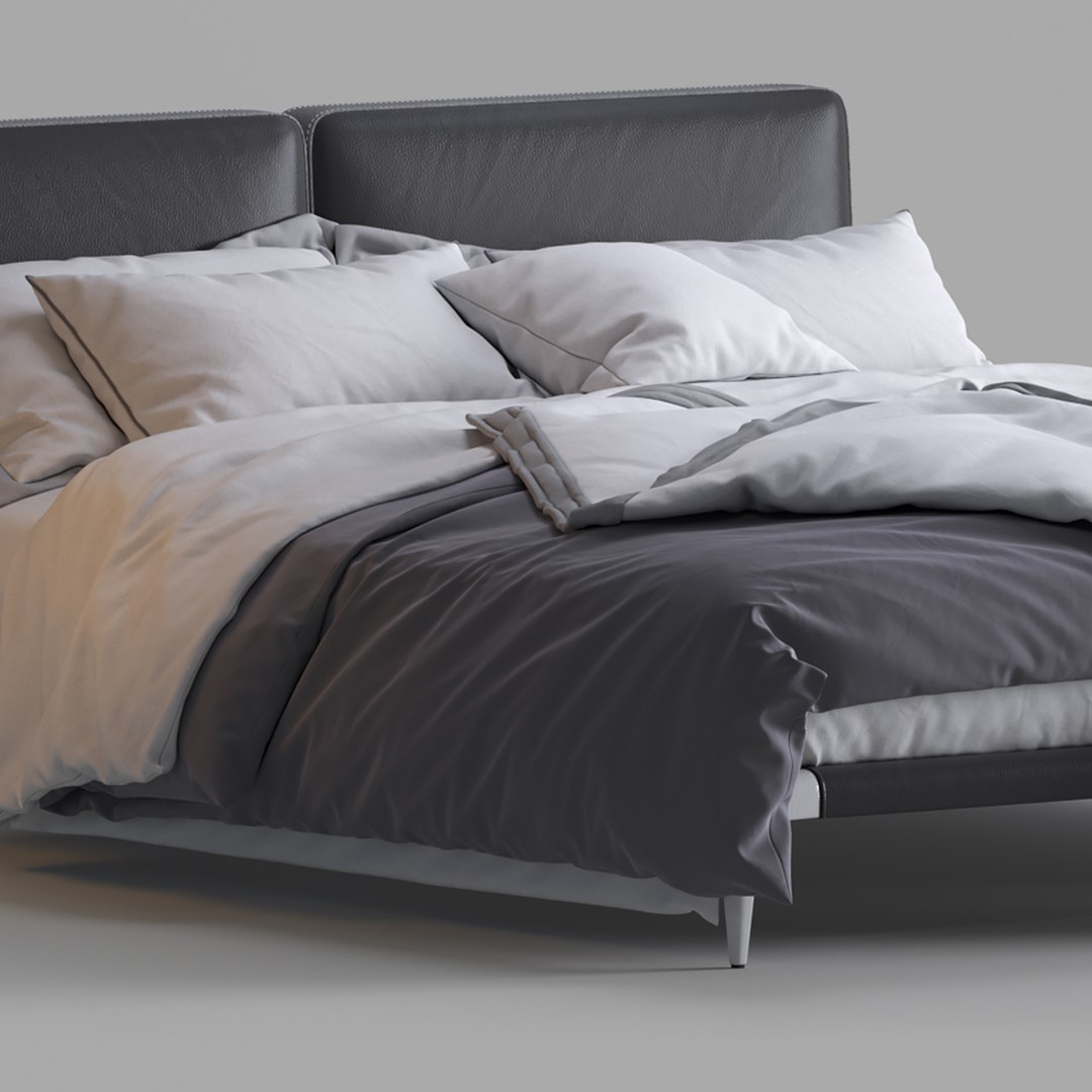 Poliform Bed Park Uno 3D Model - TurboSquid 1565079