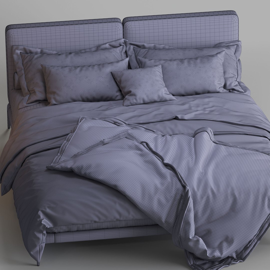 Poliform Bed Park Uno 3D Model - TurboSquid 1565079