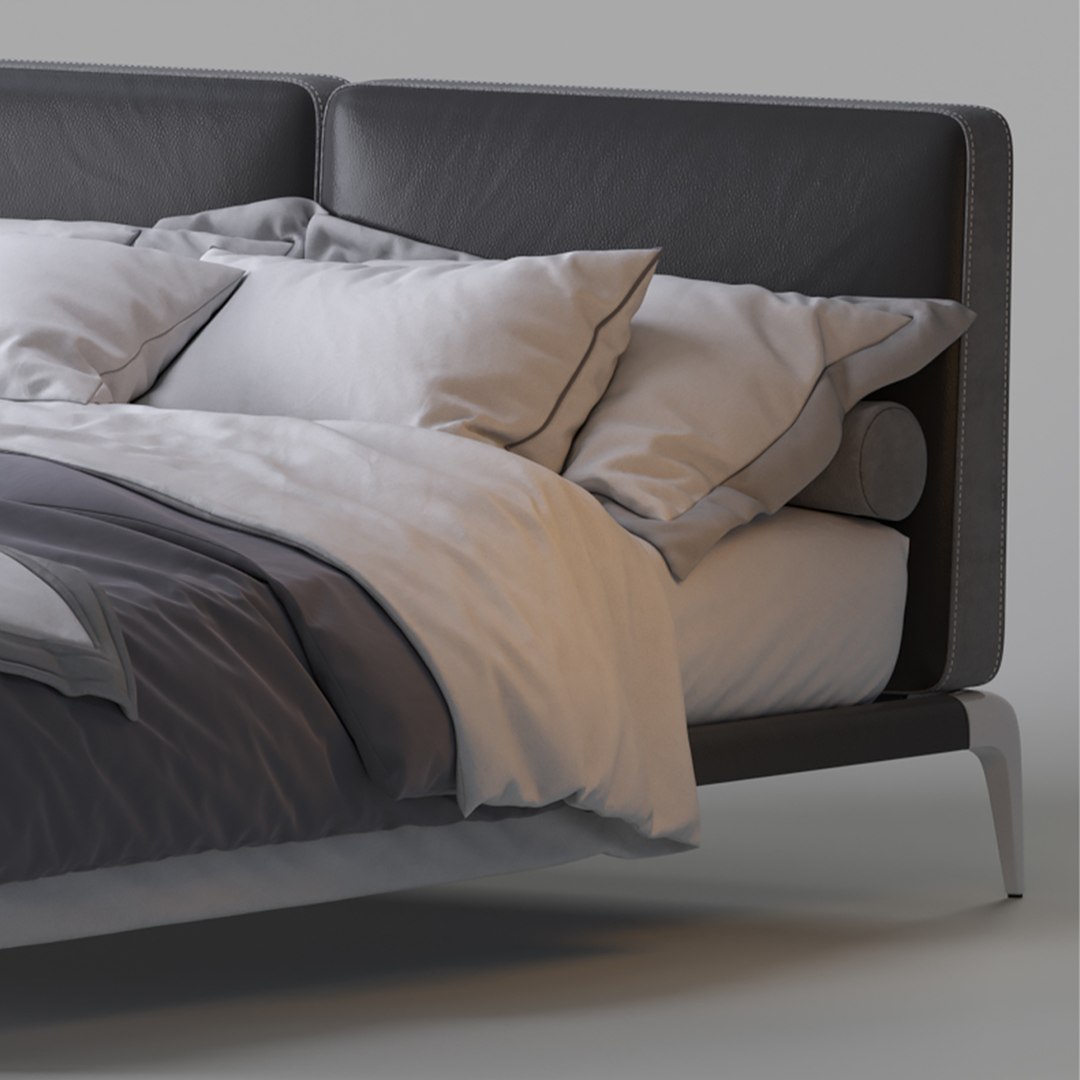 Poliform Bed Park Uno 3D Model - TurboSquid 1565079