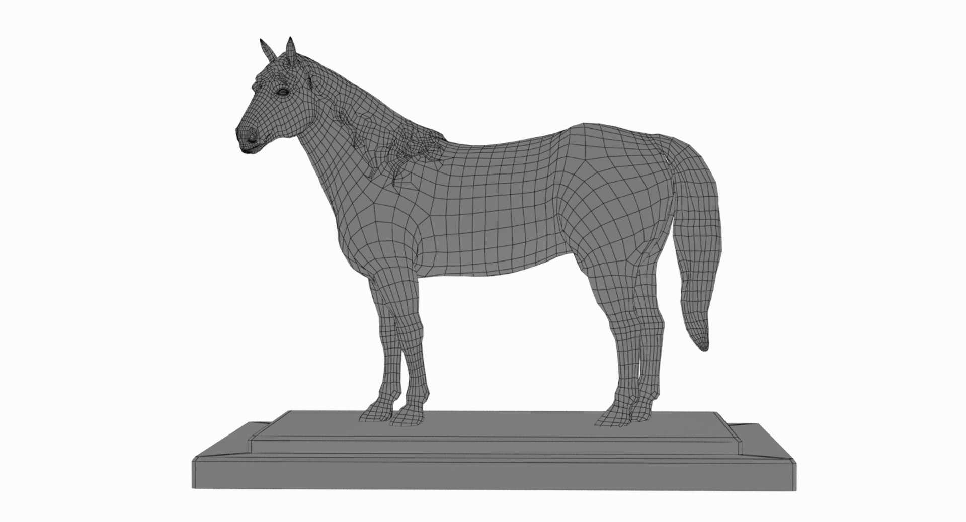 3d Model Horse Sculpture Sculpt