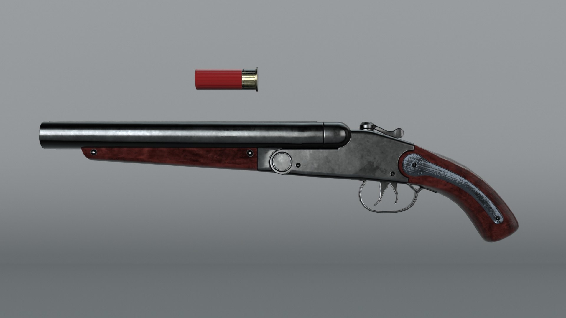 Shotgun gun 3D model - TurboSquid 1611190
