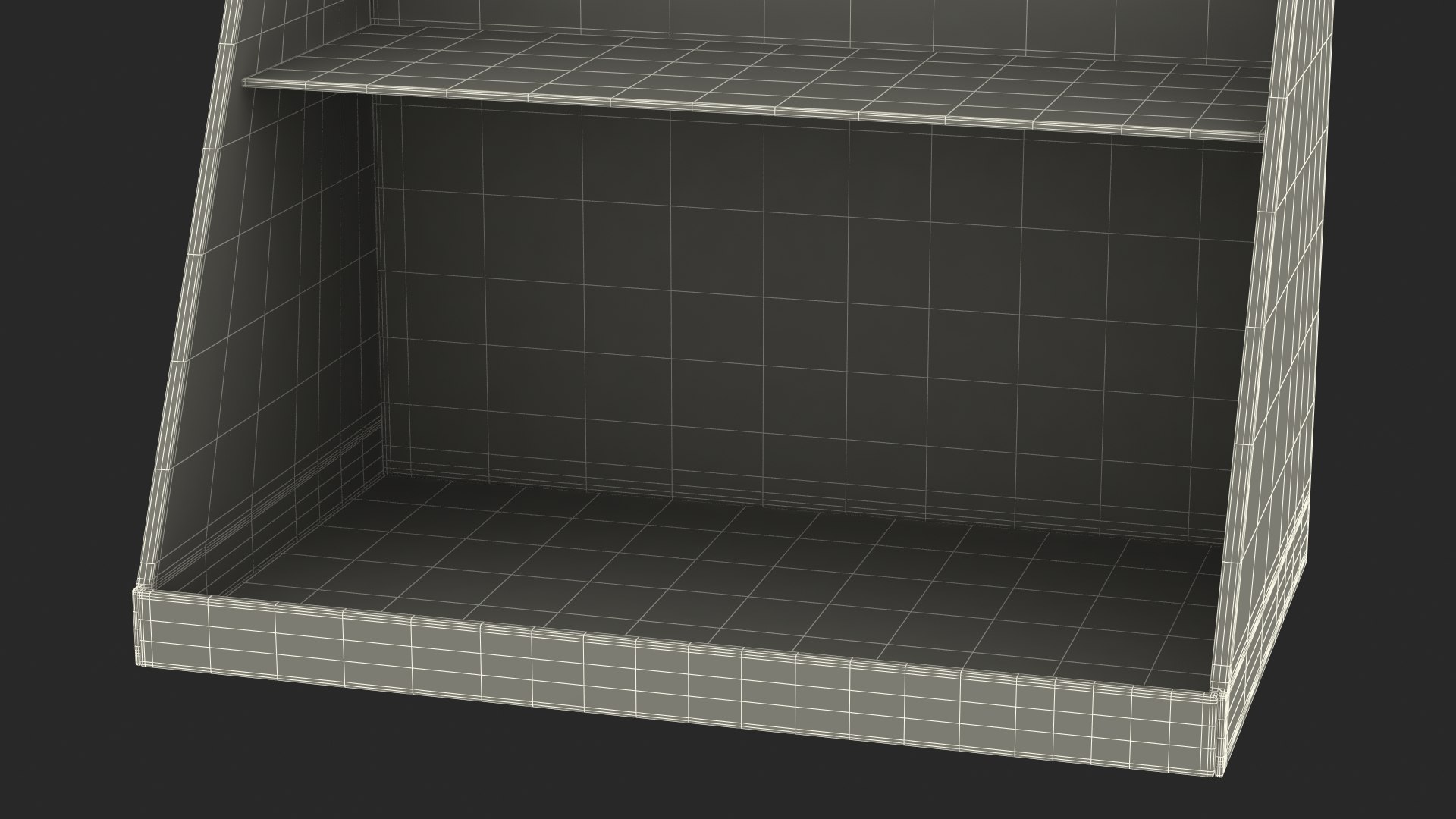 Carton Table Display Stand Triangular Red 3D model - TurboSquid 2132192