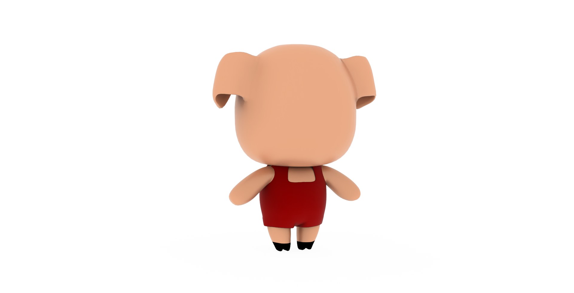 Cartoon Pig Animated Low Poly Model - TurboSquid 2122505