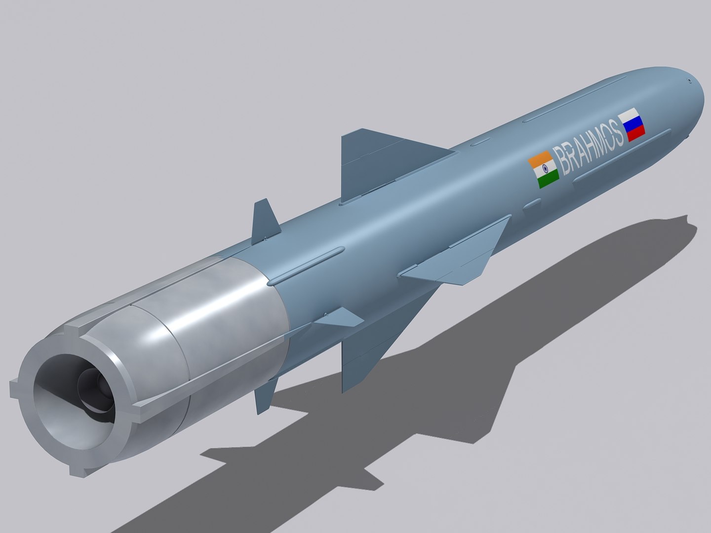 3d Brahmos Pj-10 Missile Model