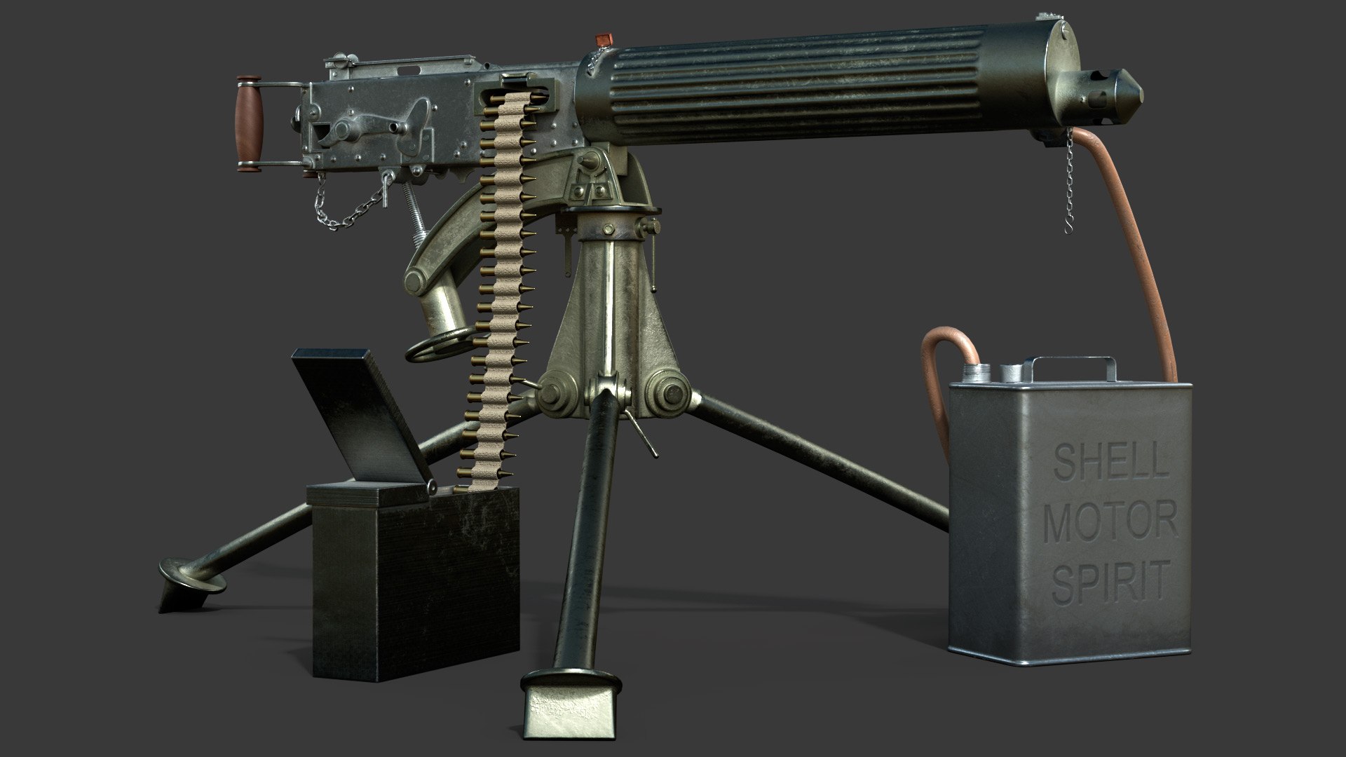 3D Machine Gun 8K PBR Textures - TurboSquid 2120895
