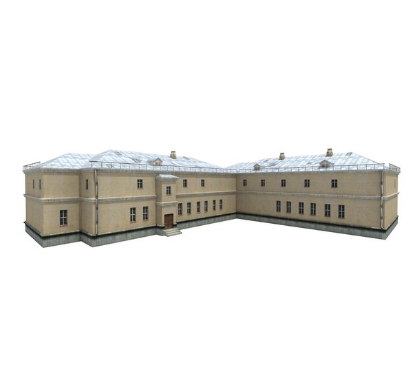 Hospital building old 3D model - TurboSquid 1302706
