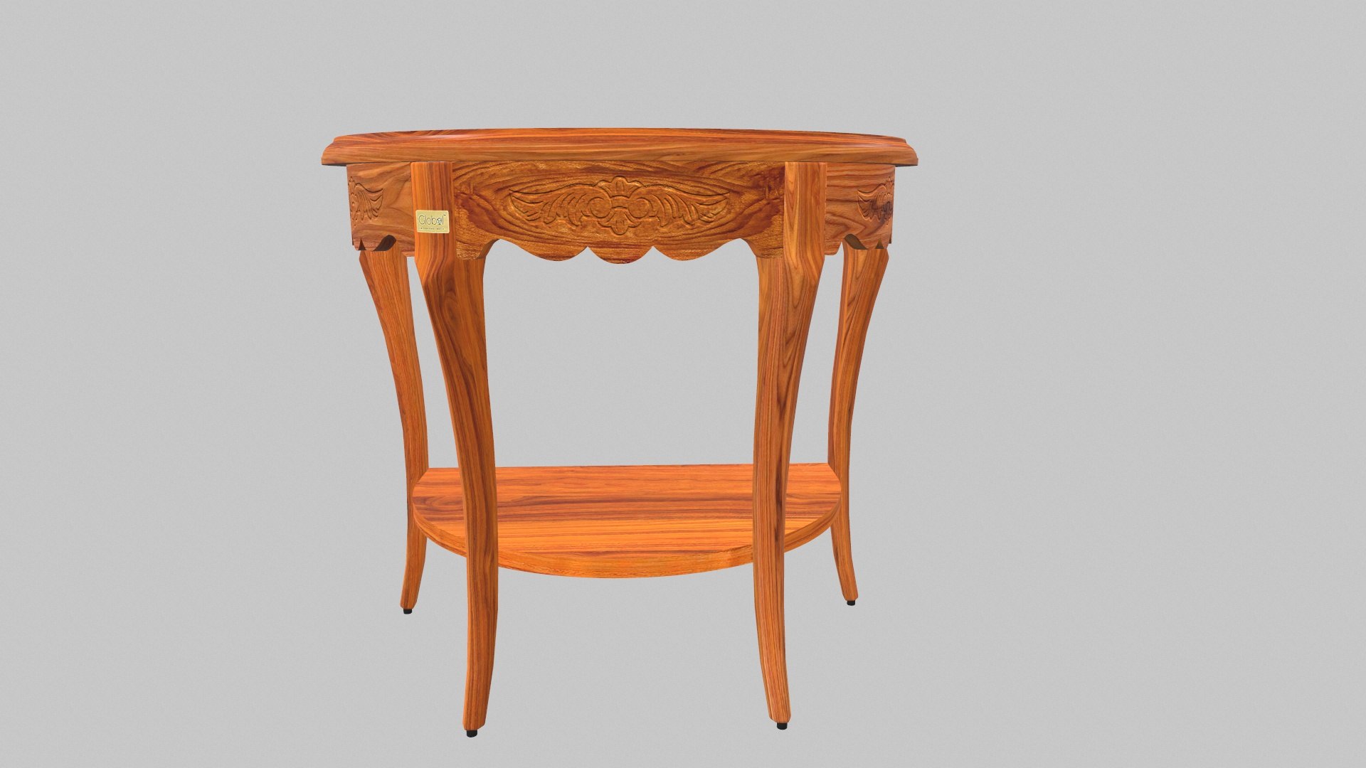 Flower Carved Corner Foyer Table 3D Model - TurboSquid 2023863