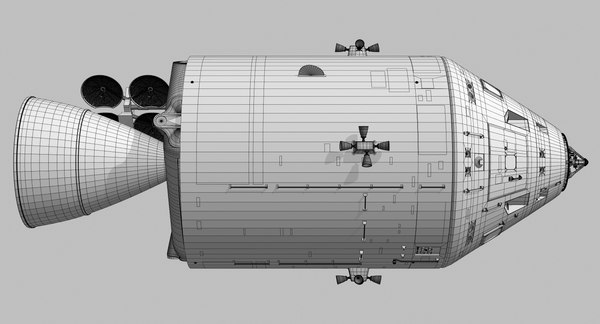 apollo command service module 3d model