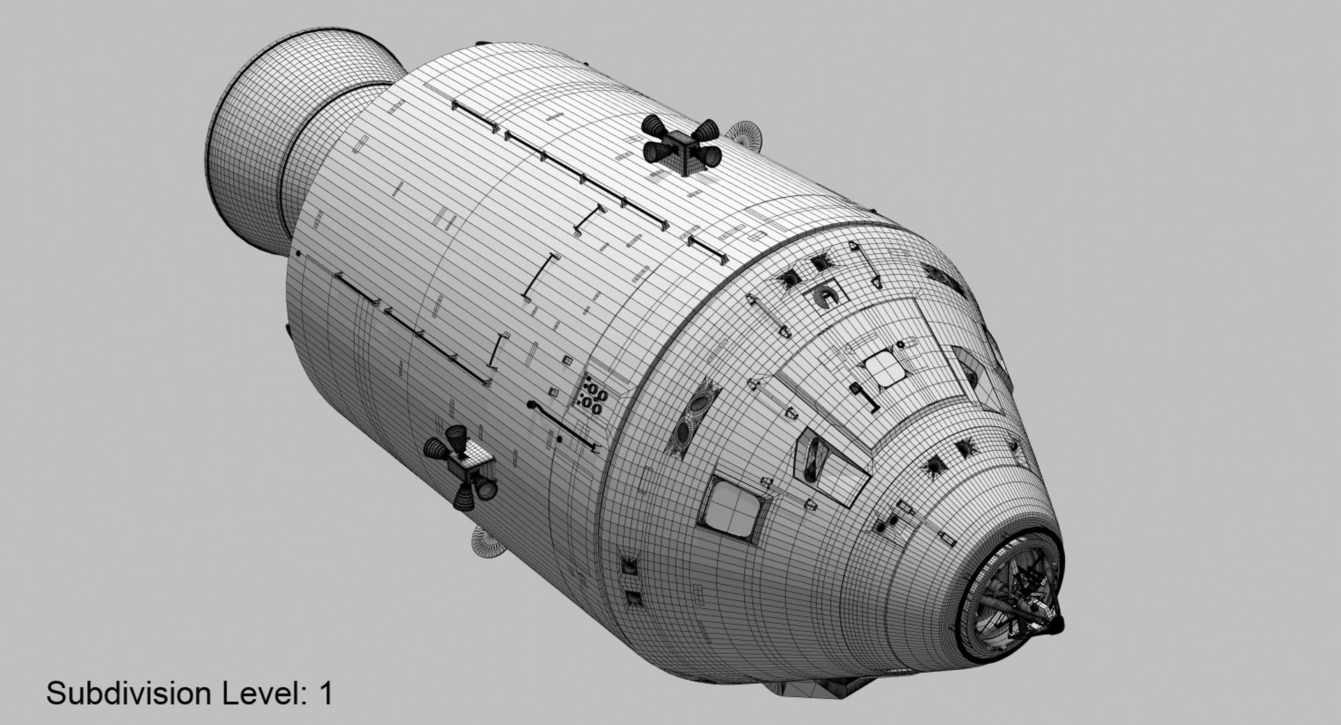 apollo command service module 3d model