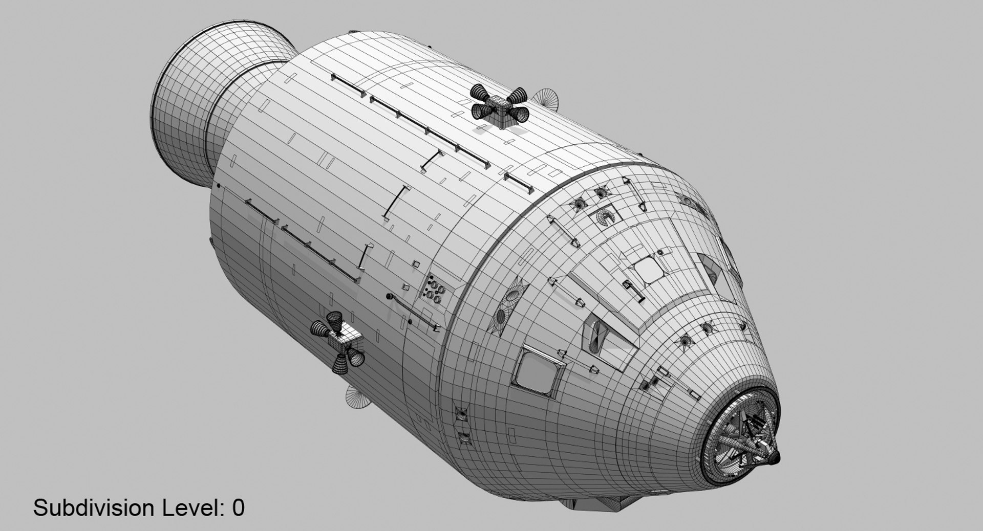 apollo command service module 3d model