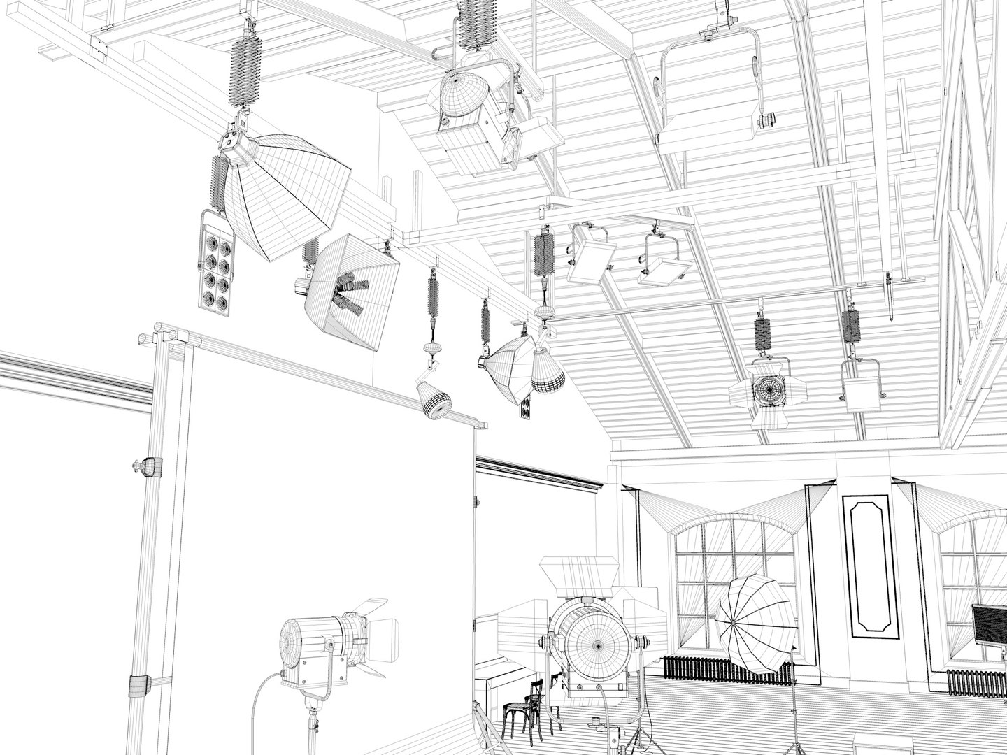 3D Photography Studio Scene 3 Model - TurboSquid 2084696