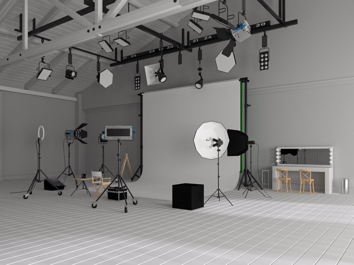 3D Photography Studio Scene 3 Model - TurboSquid 2084696