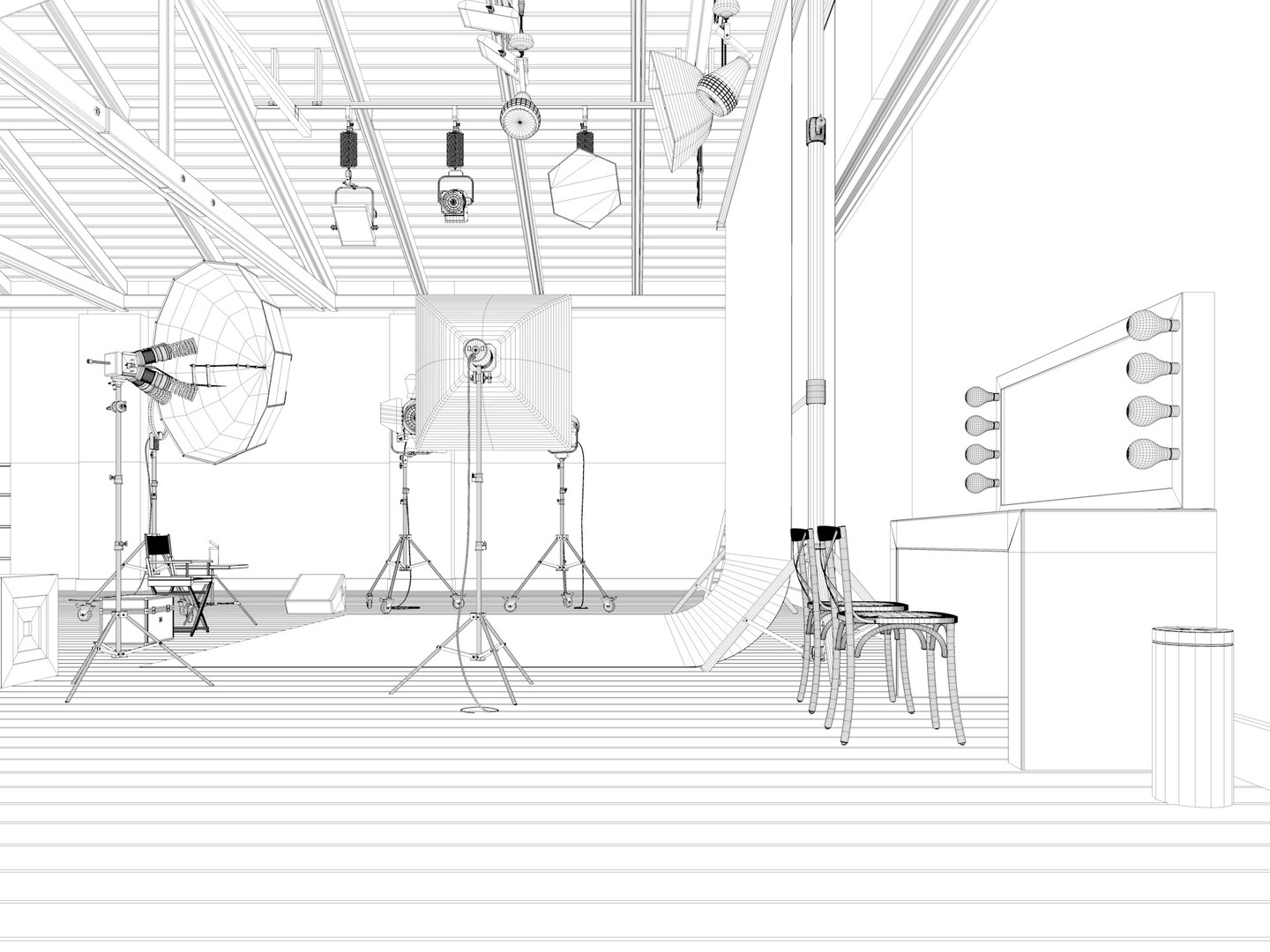 3D Photography Studio Scene 3 Model - TurboSquid 2084696