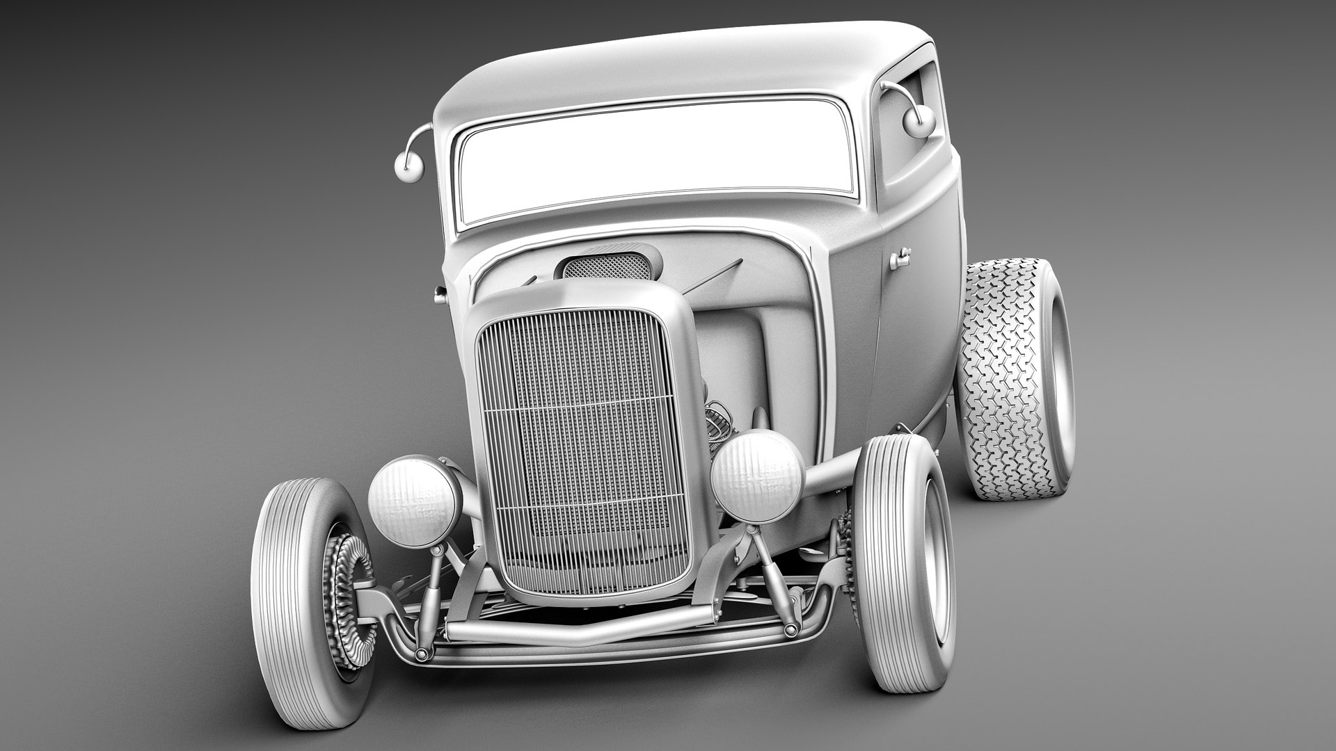 3d Model B Duce Coupe 1932
