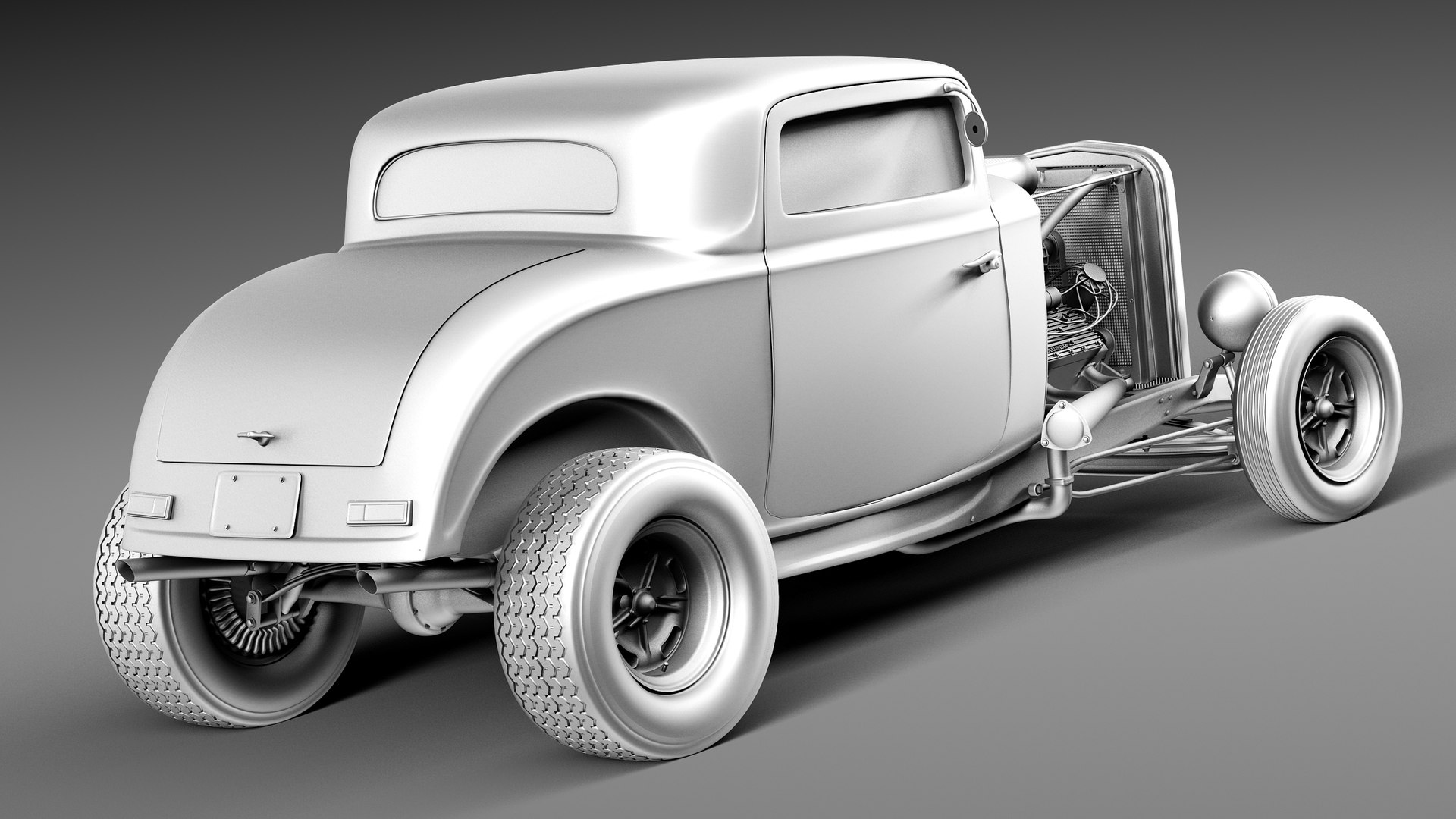 3d Model B Duce Coupe 1932