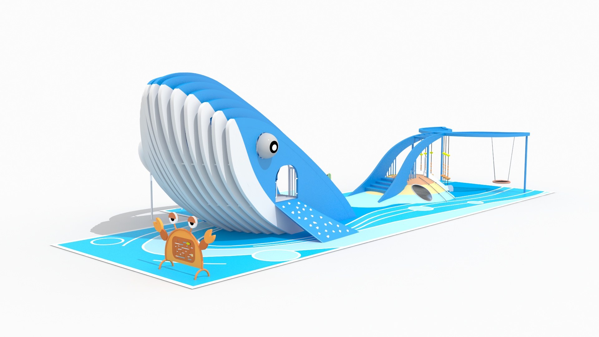 3D Whale Children Playground - TurboSquid 2213855