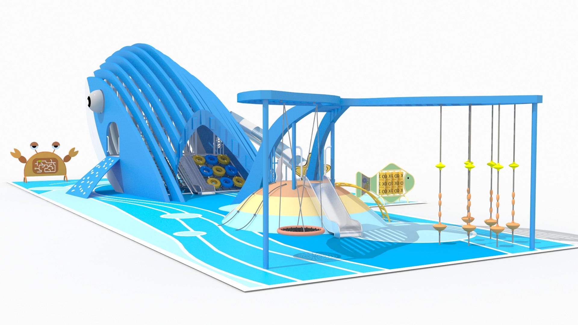 3D Whale Children Playground - TurboSquid 2213855