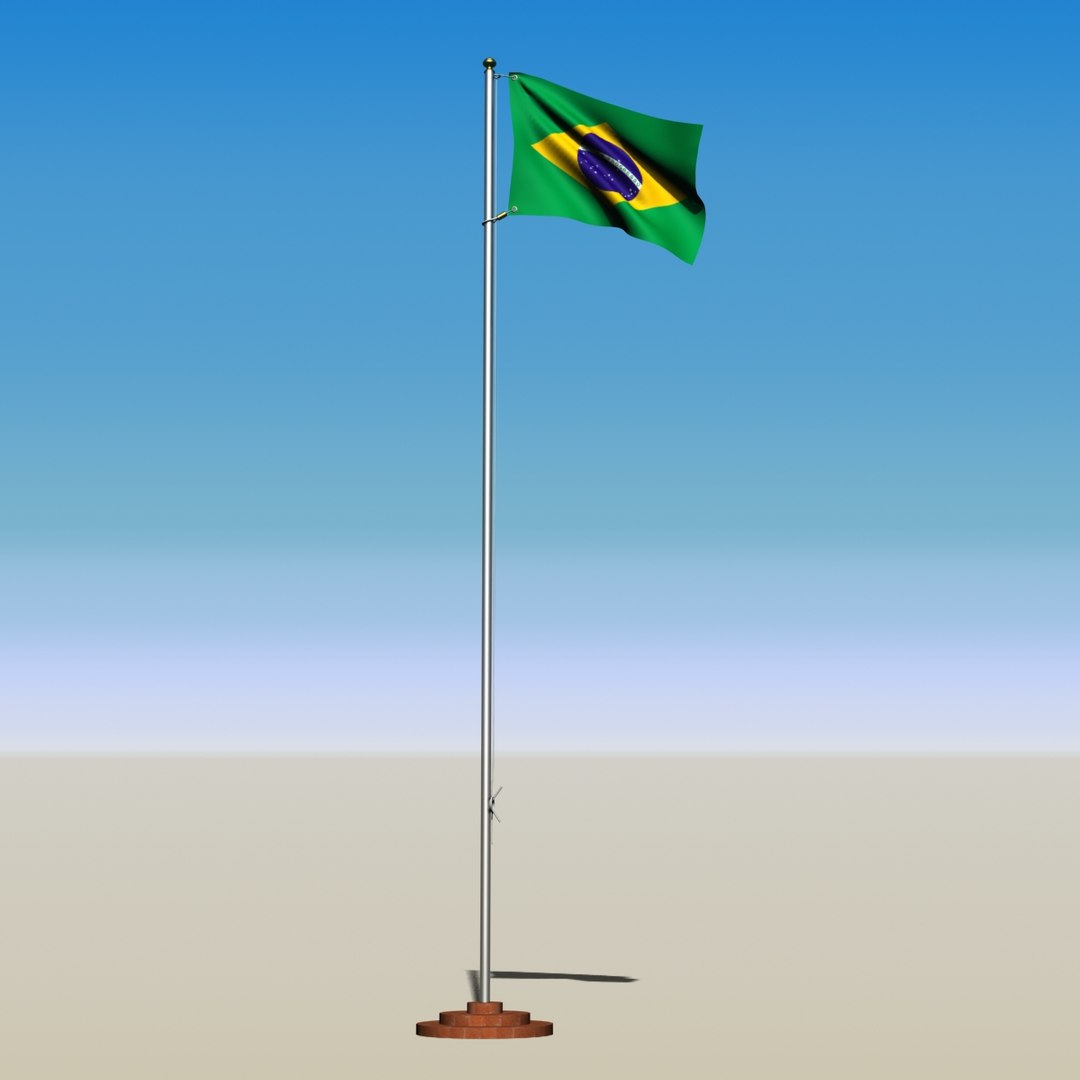 3d Brazil Flag