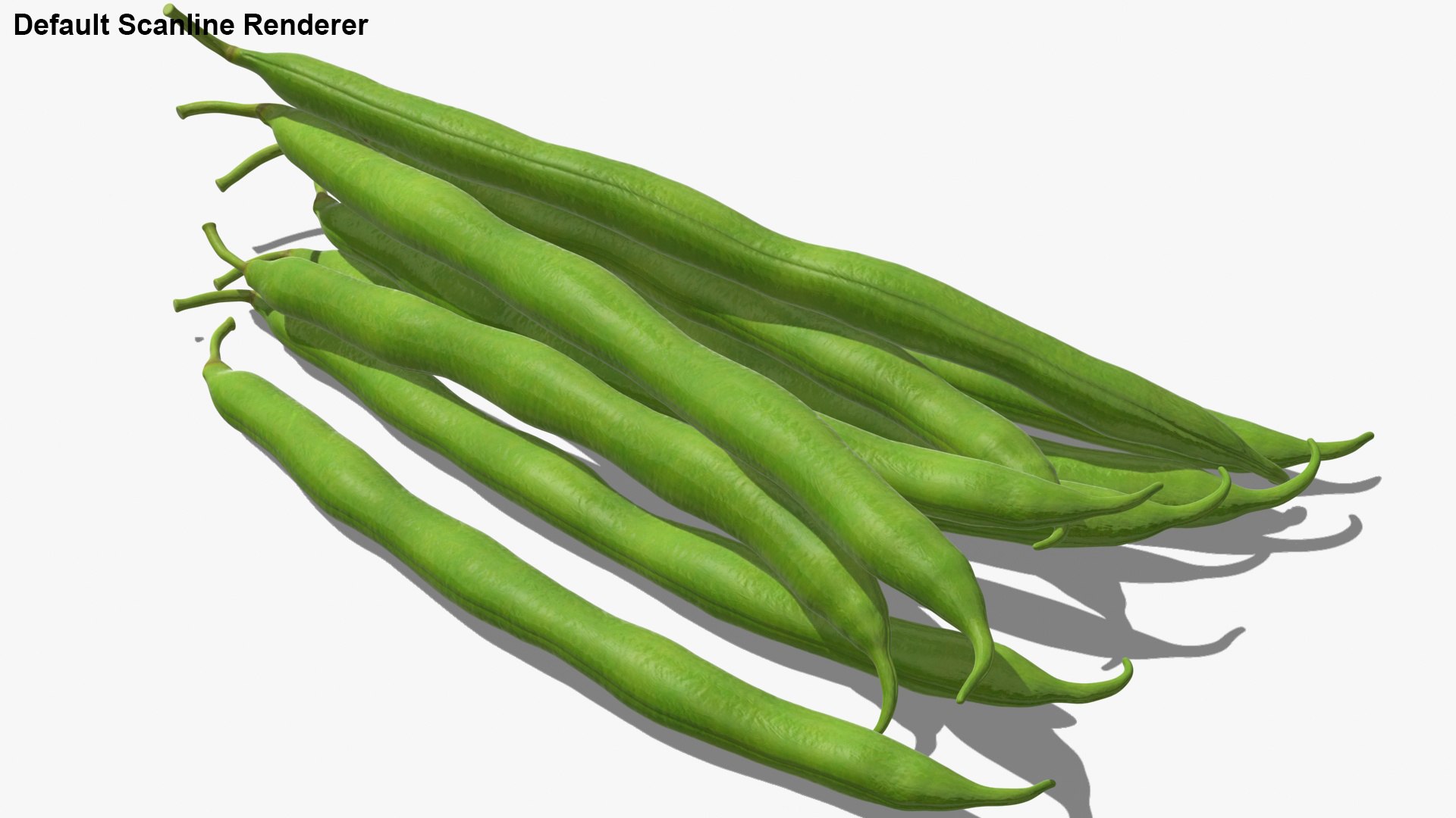Green Bean Pile 02 3D Model - TurboSquid 1657847
