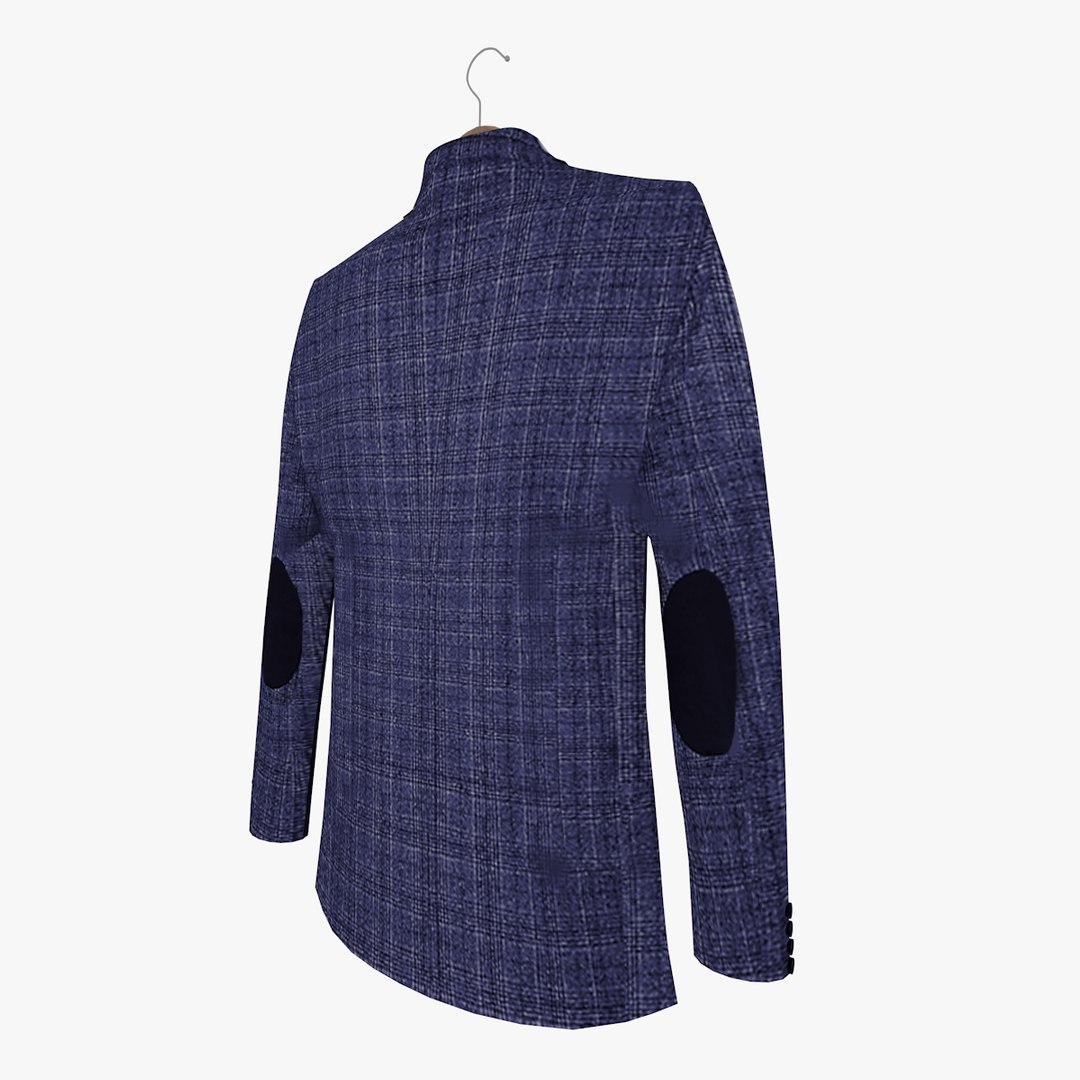 3d Blue Blazer Jacket 2