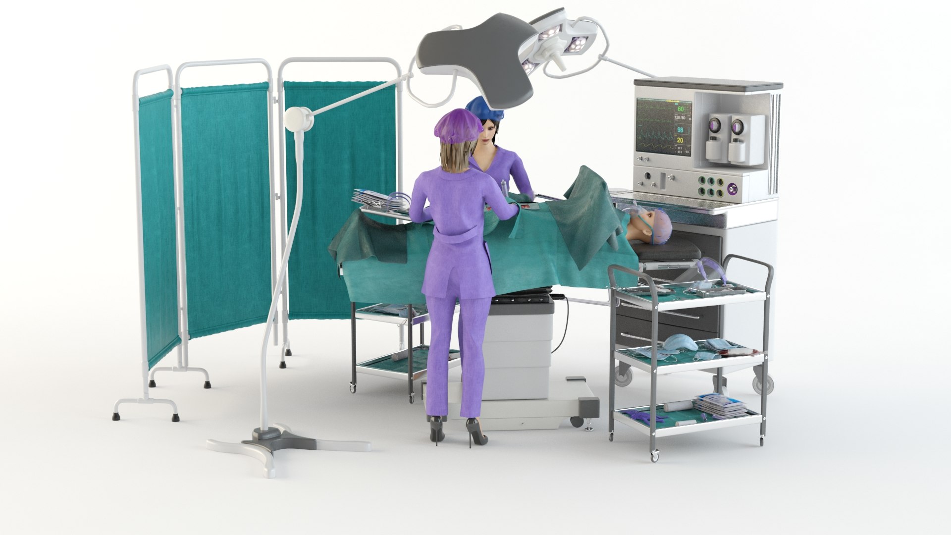 Operating pro surgery place 3D - TurboSquid 1461217