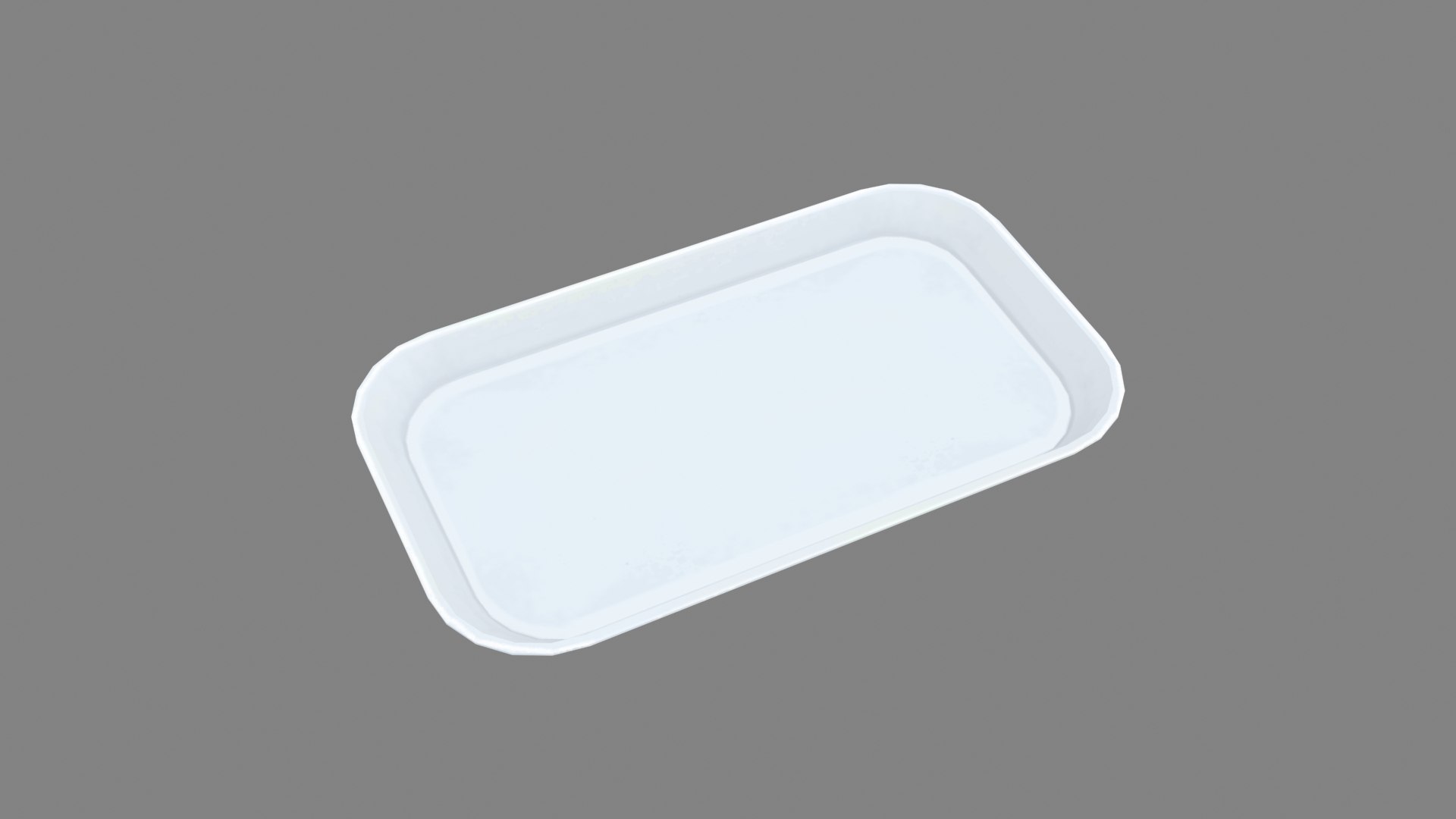 3D Cartoon plastic tray - serving dish model - TurboSquid 2110459