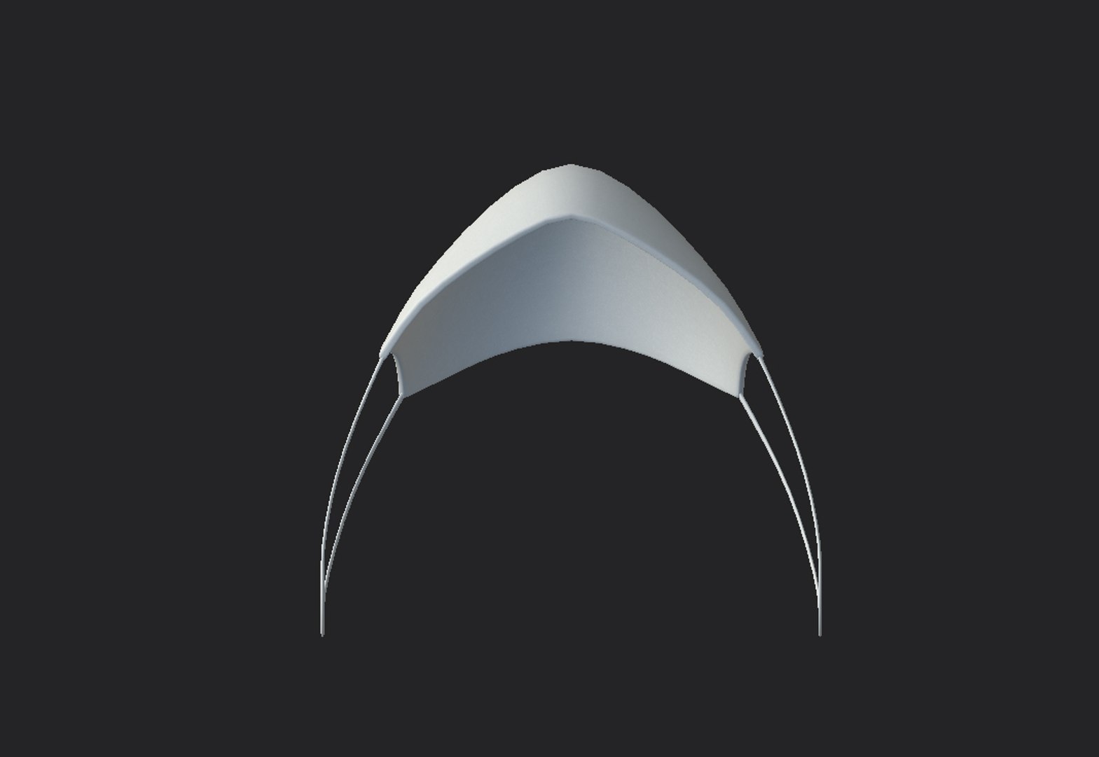 White surgical mask 3D model - TurboSquid 1526259