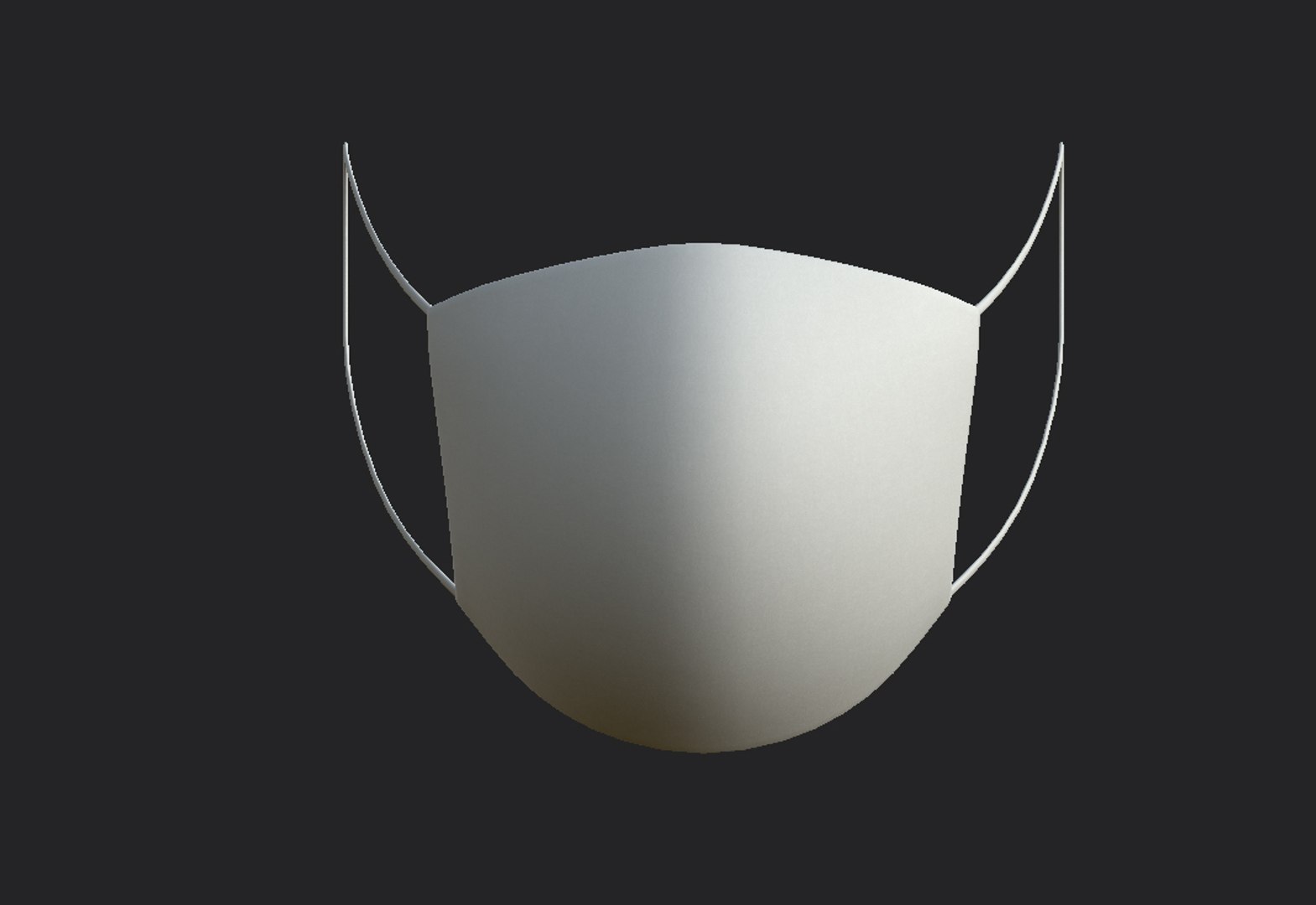 White surgical mask 3D model - TurboSquid 1526259