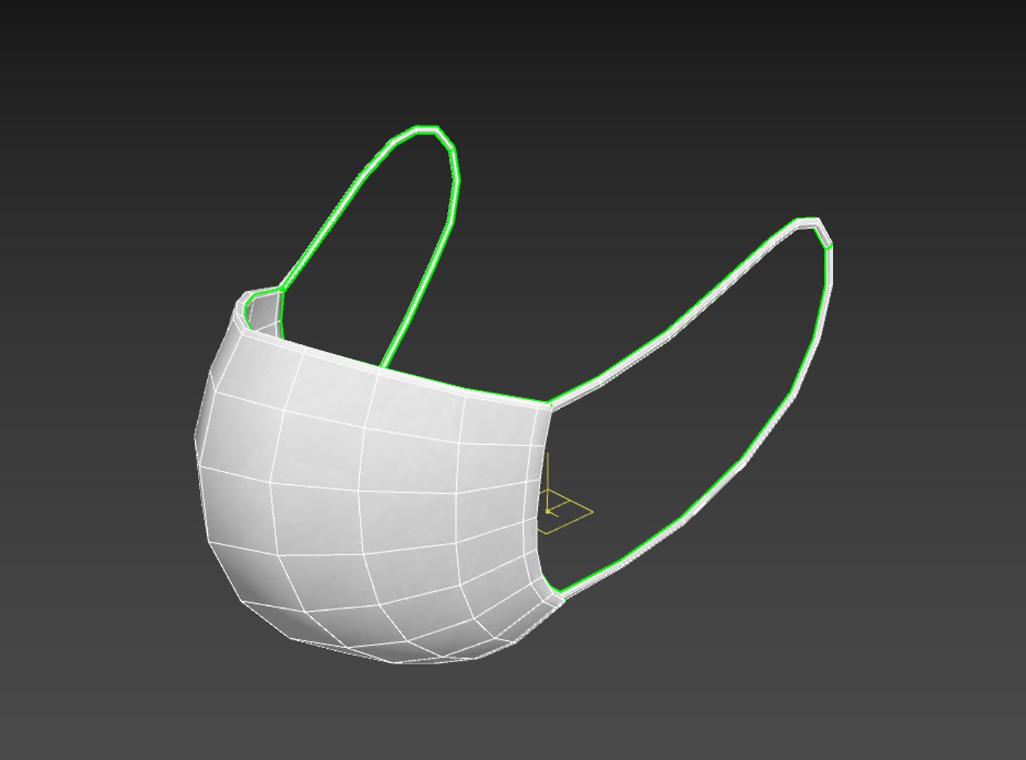 White surgical mask 3D model - TurboSquid 1526259