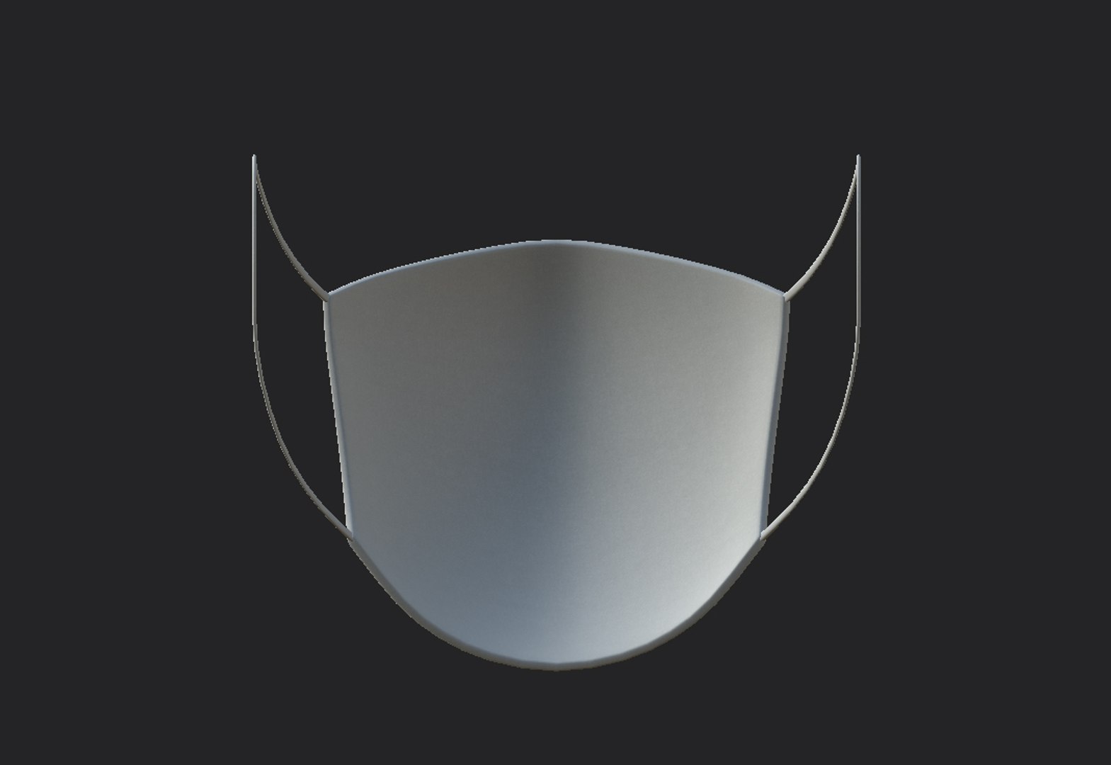White surgical mask 3D model - TurboSquid 1526259