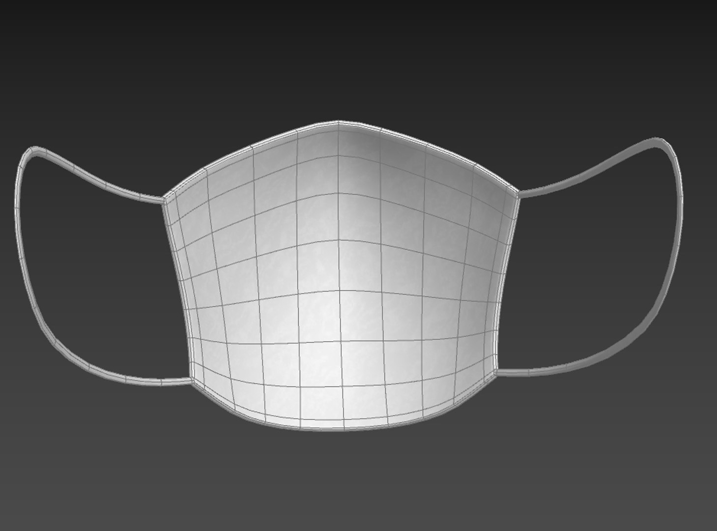 White surgical mask 3D model - TurboSquid 1526259