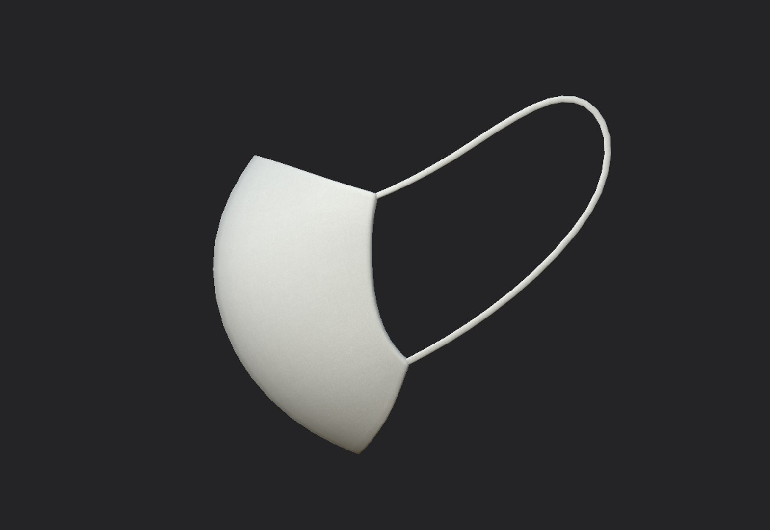 White surgical mask 3D model - TurboSquid 1526259