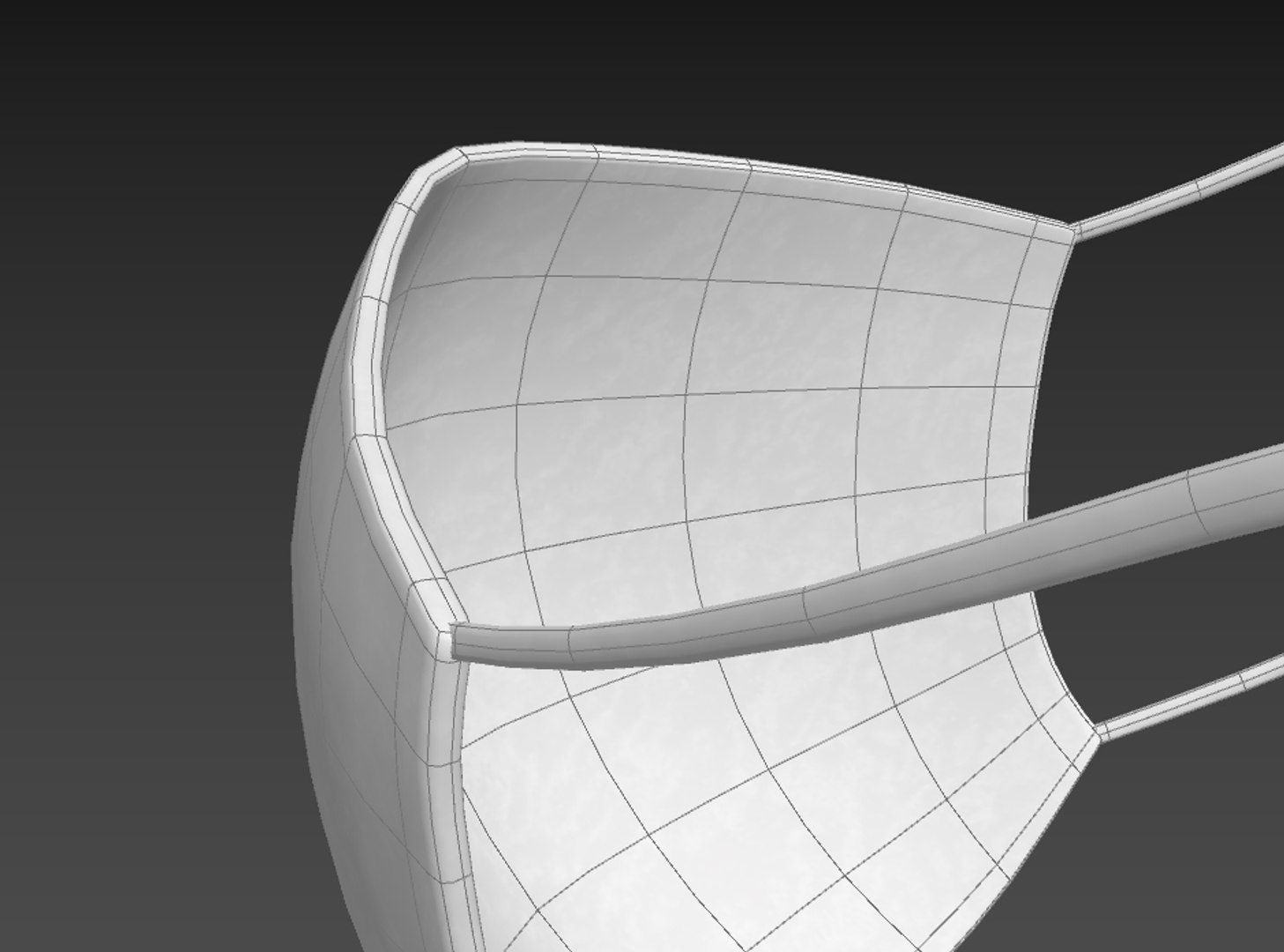 White surgical mask 3D model - TurboSquid 1526259