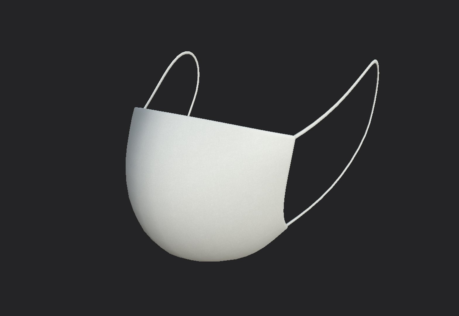 White surgical mask 3D model - TurboSquid 1526259