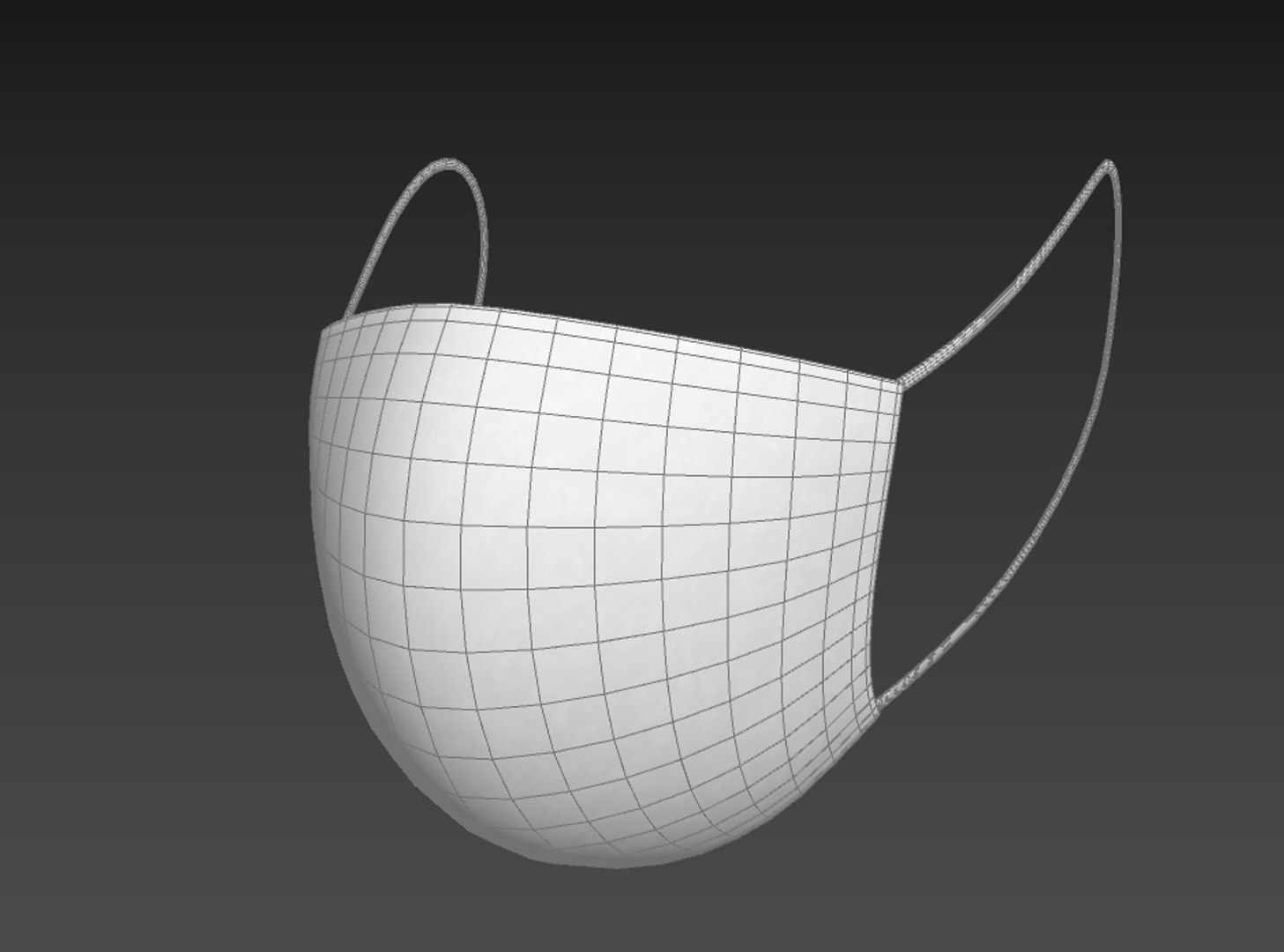 White surgical mask 3D model - TurboSquid 1526259