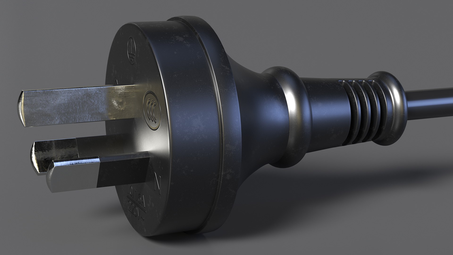 Type I Electric Plug Grounded Rigged For Cinema 4D 3D - TurboSquid 2052817