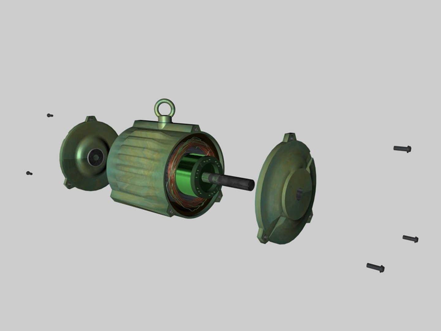 3d C4d Motor Magnet Rotation