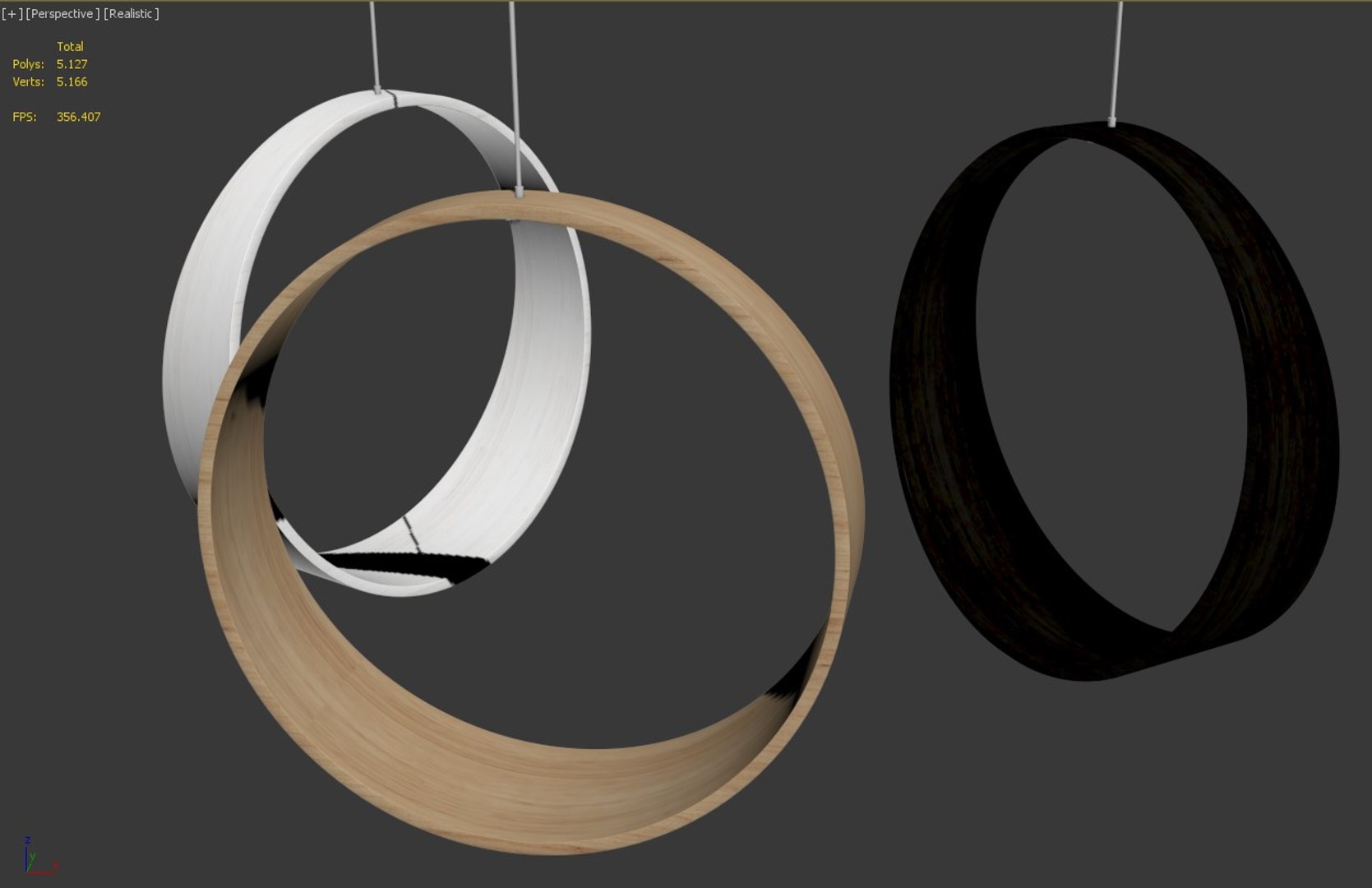 Circle Swing Rocking Chair 3D Model | 1141963 | TurboSquid