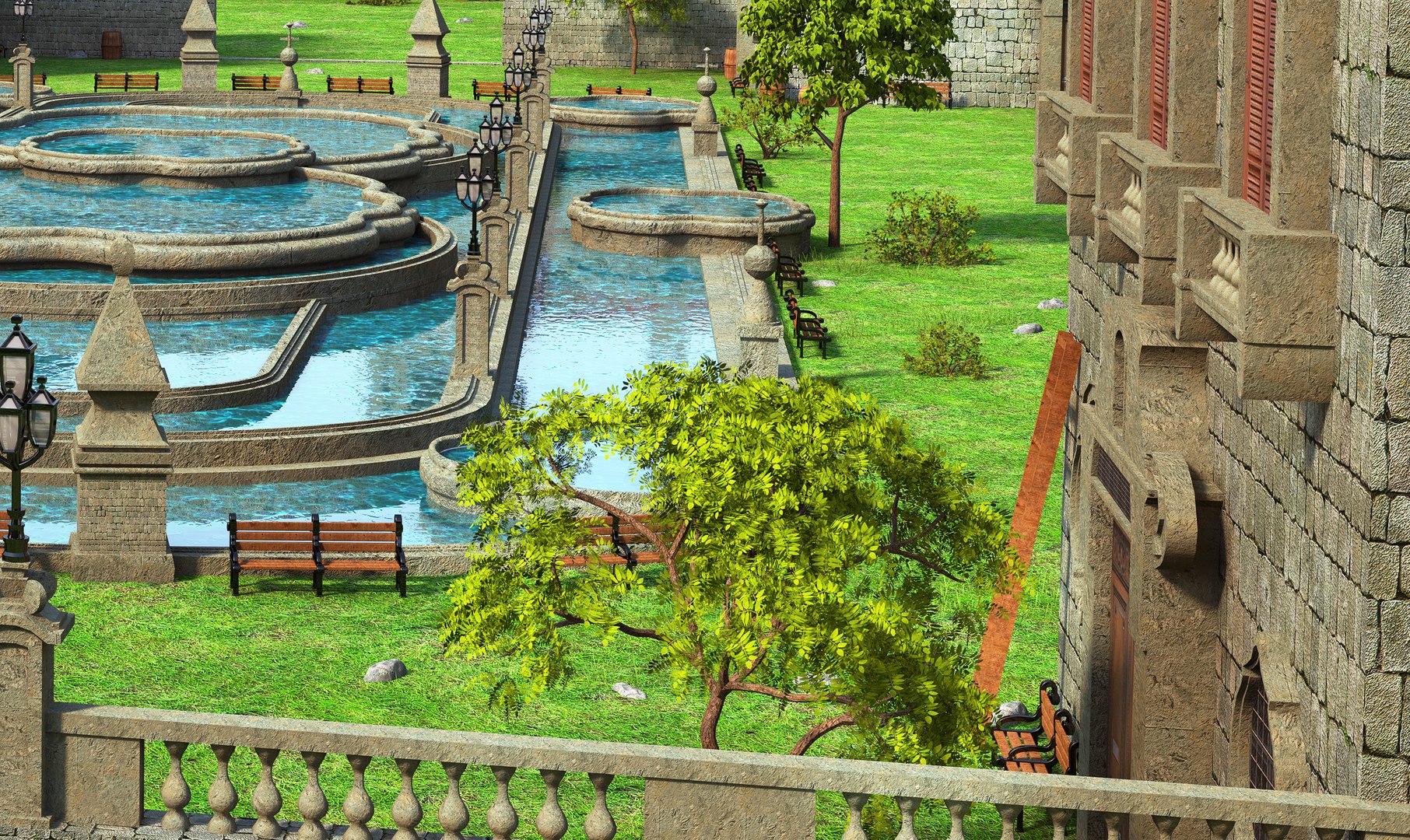 Classic Monastery Medieval 3D - TurboSquid 1390238